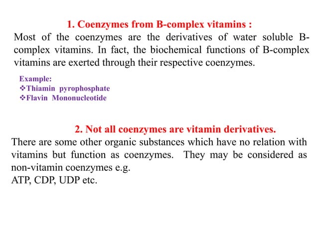 Co-enzyme | PPTX | Chemistry | Science