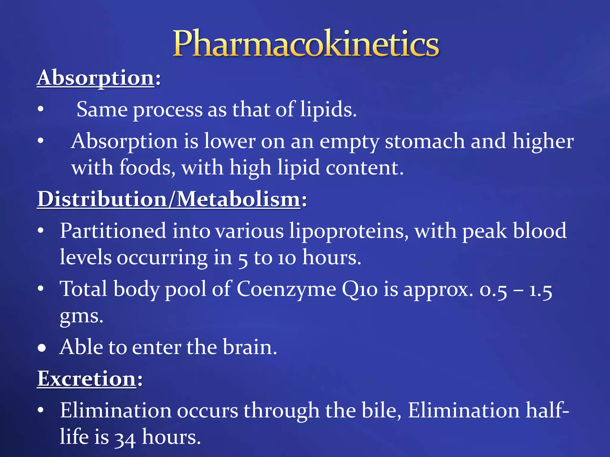 Coenzyme Q10 - Ubiquinone | PPTX