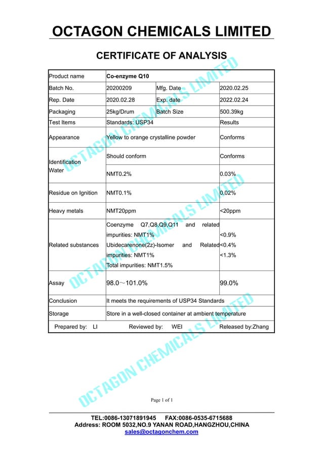 Coenzyme q10 coa | PDF