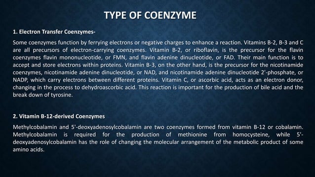 Coenzymes | PPTX