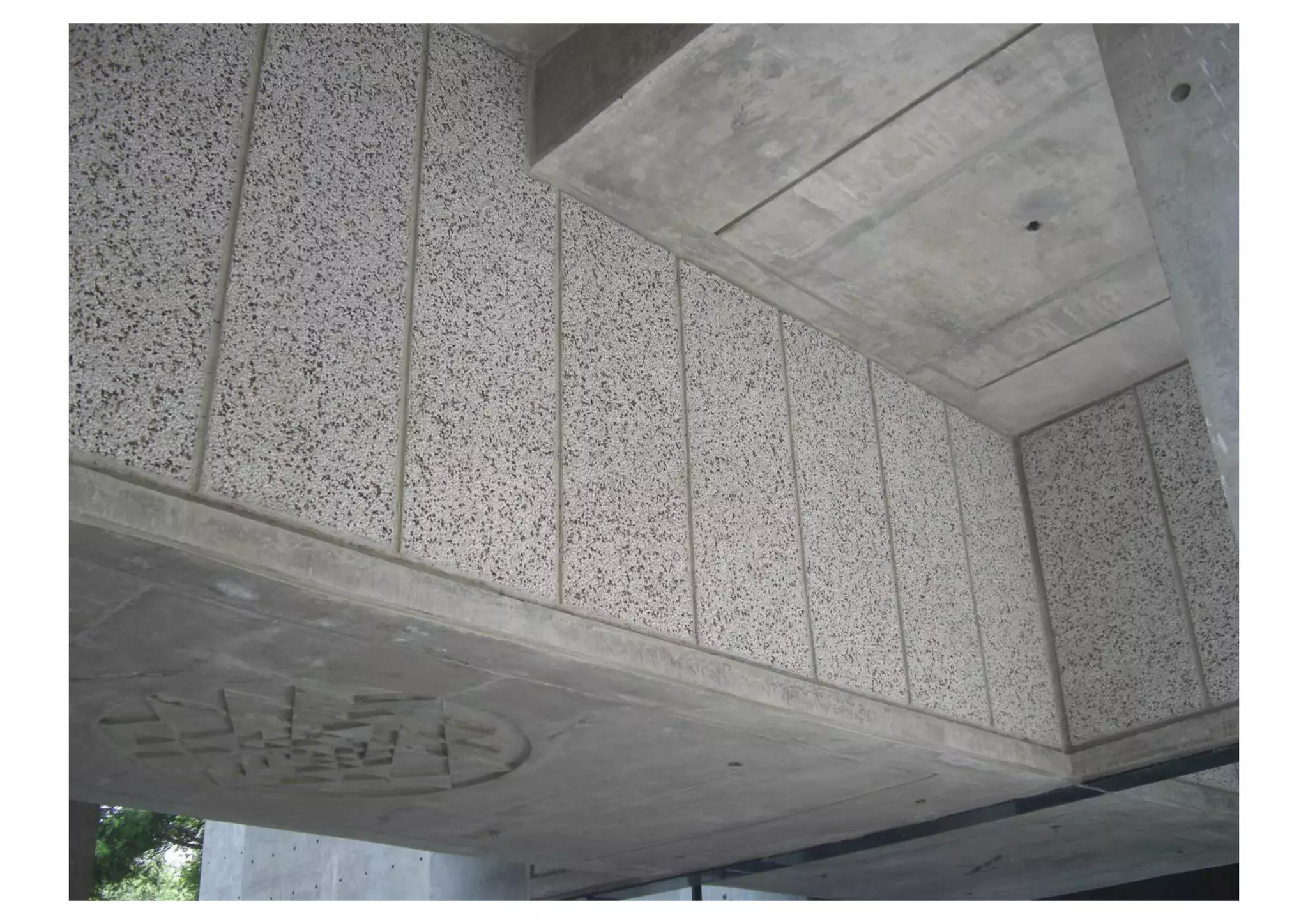 Exposed Aggregate Plaster, Grit Wash Plaster at COEP Hostel Building ...