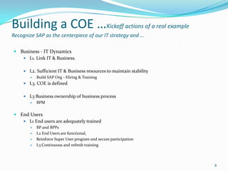 Building a SAP COE. From Weeding to Marriage | PPTX