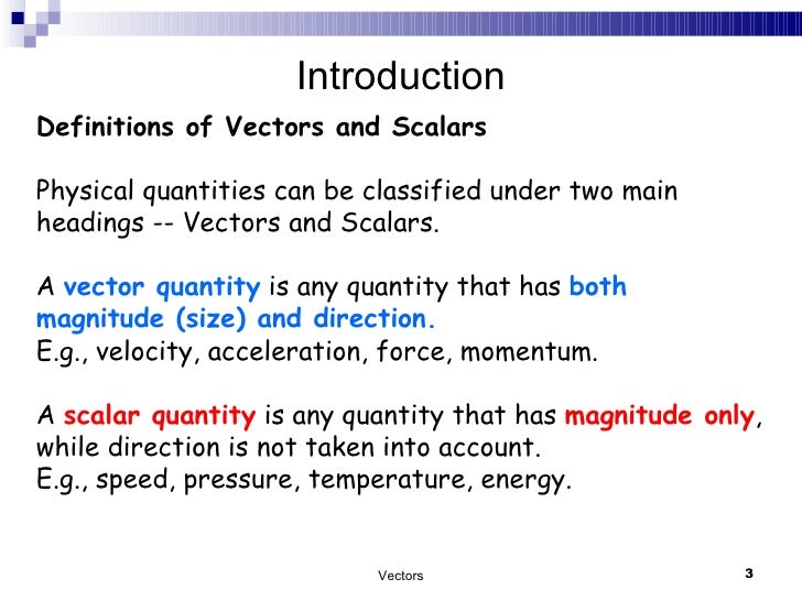 Example of vector quantity - ainqmdw