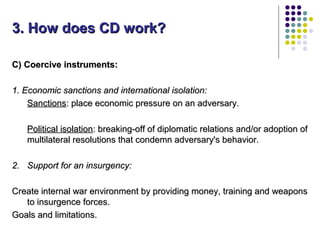 Coercive diplomacy, 26 11-2012 22h38 | PPT