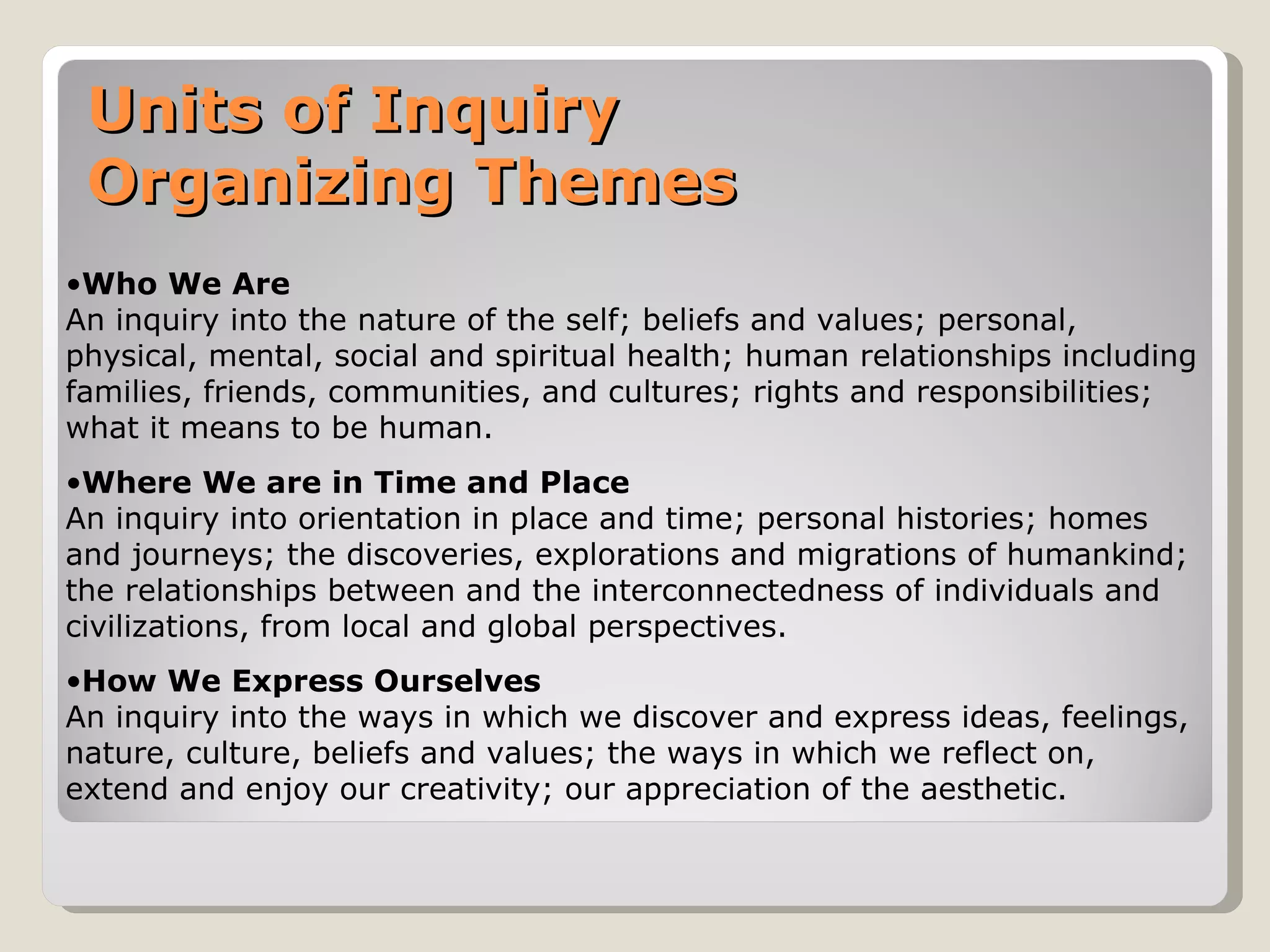 IB Parent Information | PPT