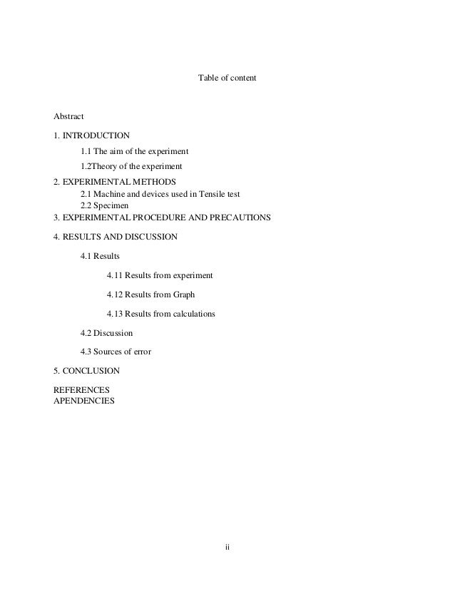 Tensile Test Lab Report Uitm Tensile Test Lab Report Uitm
