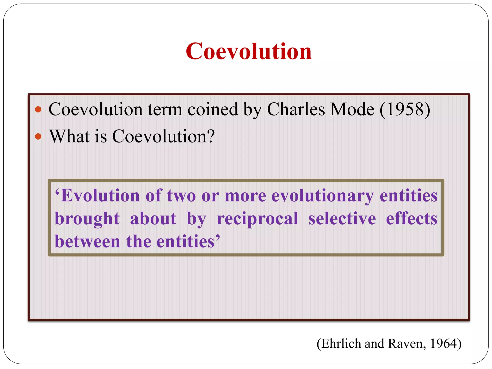 Coevolution of plant and insects | PDF