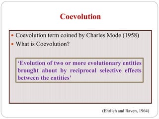 Coevolution of plant and insects | PDF