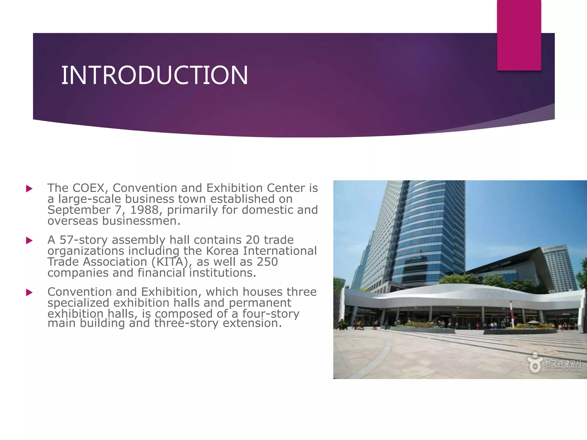 Coex convention center | PPTX