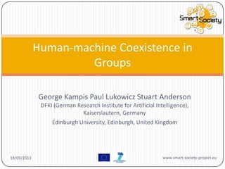 Human-machine Coexistence in Groups | PPTX