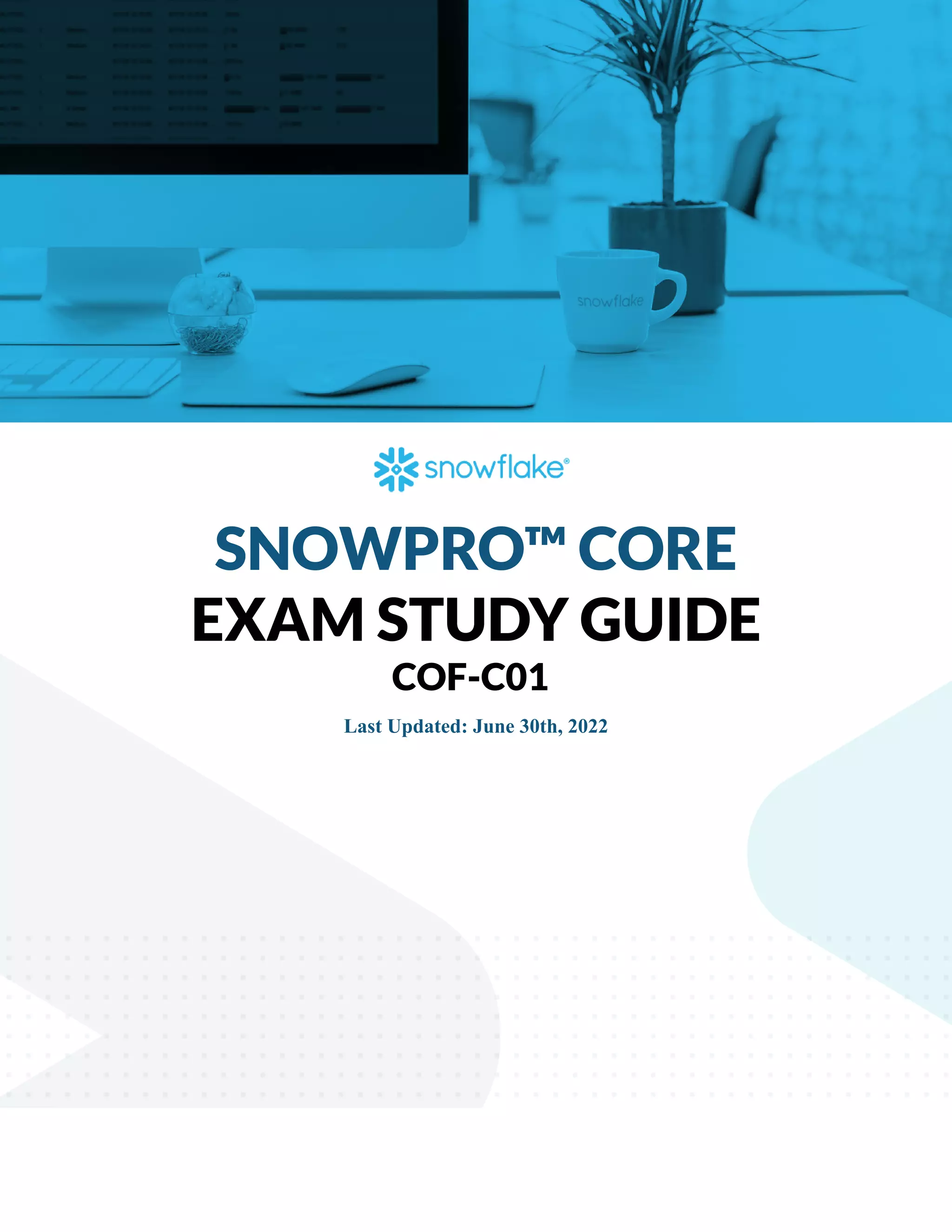 SnowProCore StudyGuide | PDF