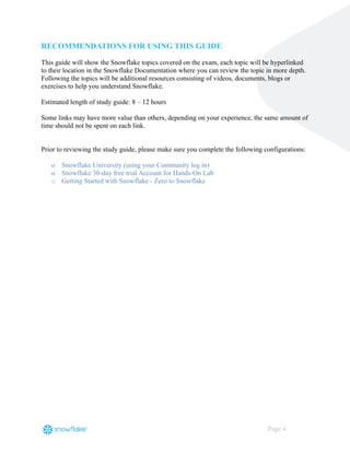 SnowProCore StudyGuide | PDF