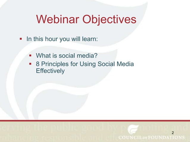 Council on Foundations Presentation | PPT