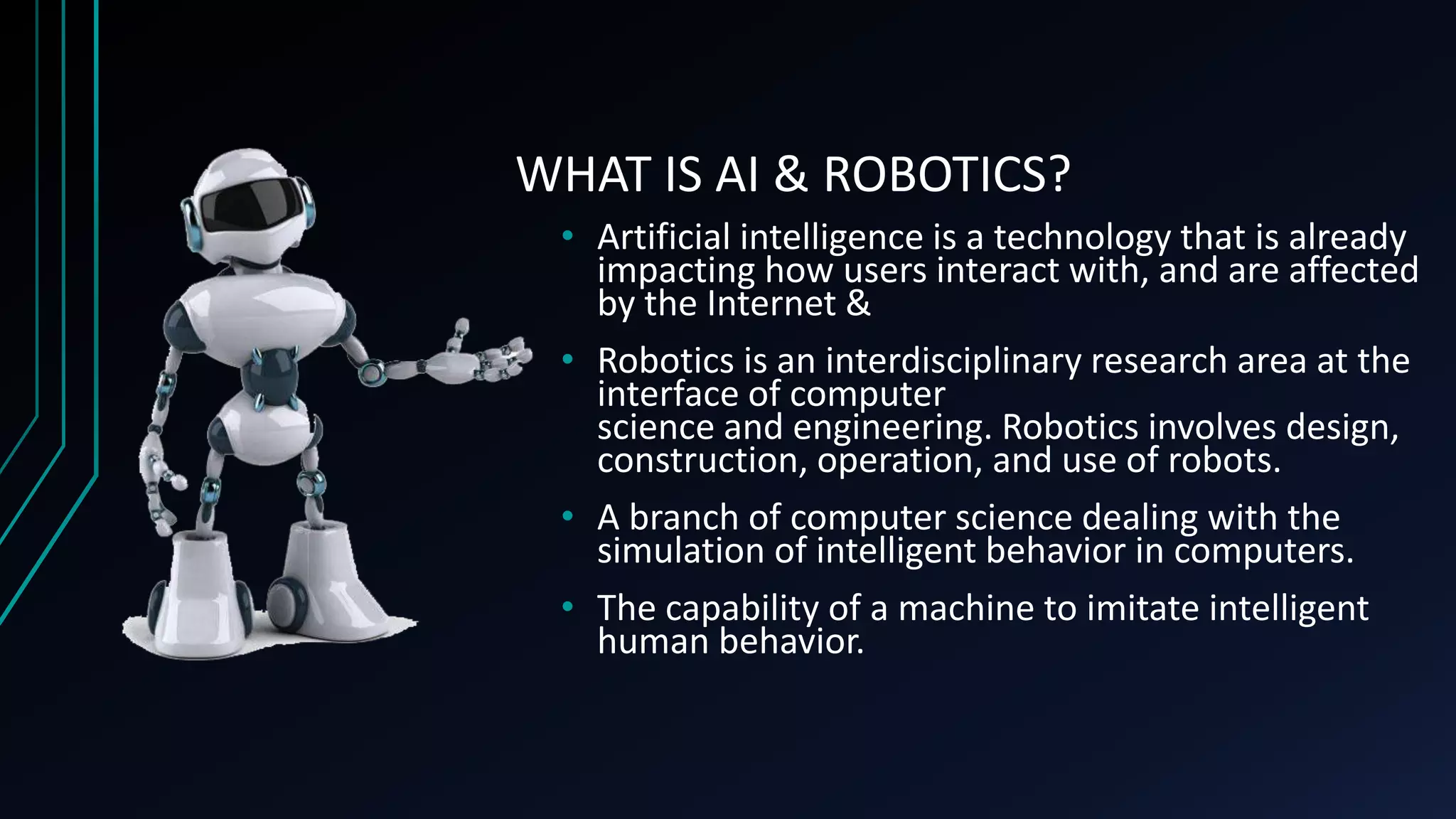 Artificial Intelligence & Robotics | PPT