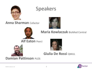 Cofactor launch presentation | PPTX | Publishing Industry | Industries