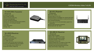 Cofdm product catalog from Shenzhen Safe Guard Co., Ltd. | PPTX