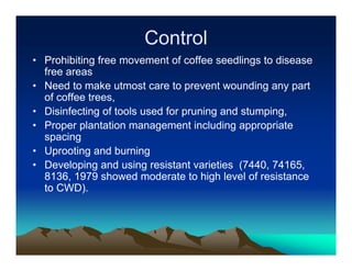 Cofee pests and diseases slides | PDF