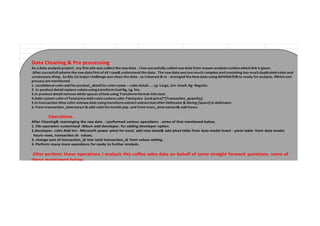 DATA ANYLIC SIS IN ADVANCE EXCEL INTERNSHIP REPORT | PPT