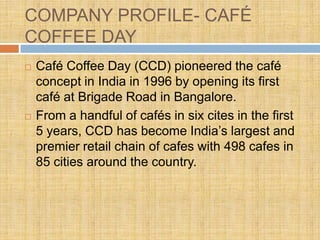ANALYSIS OF MARKETING STRATEGIES : BARISTA VS CAFE COFFEE DAY | PPTX