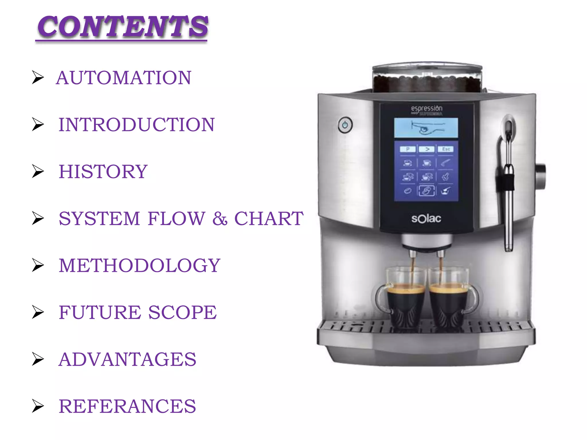 Automated Coffee machine | PPT
