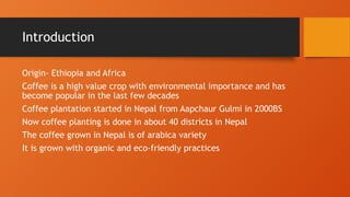 Coffee cultivation in Nepal for teaching in classes.pptx