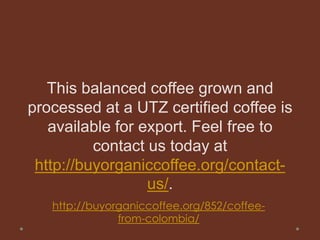Coffee from Colombia | PPTX