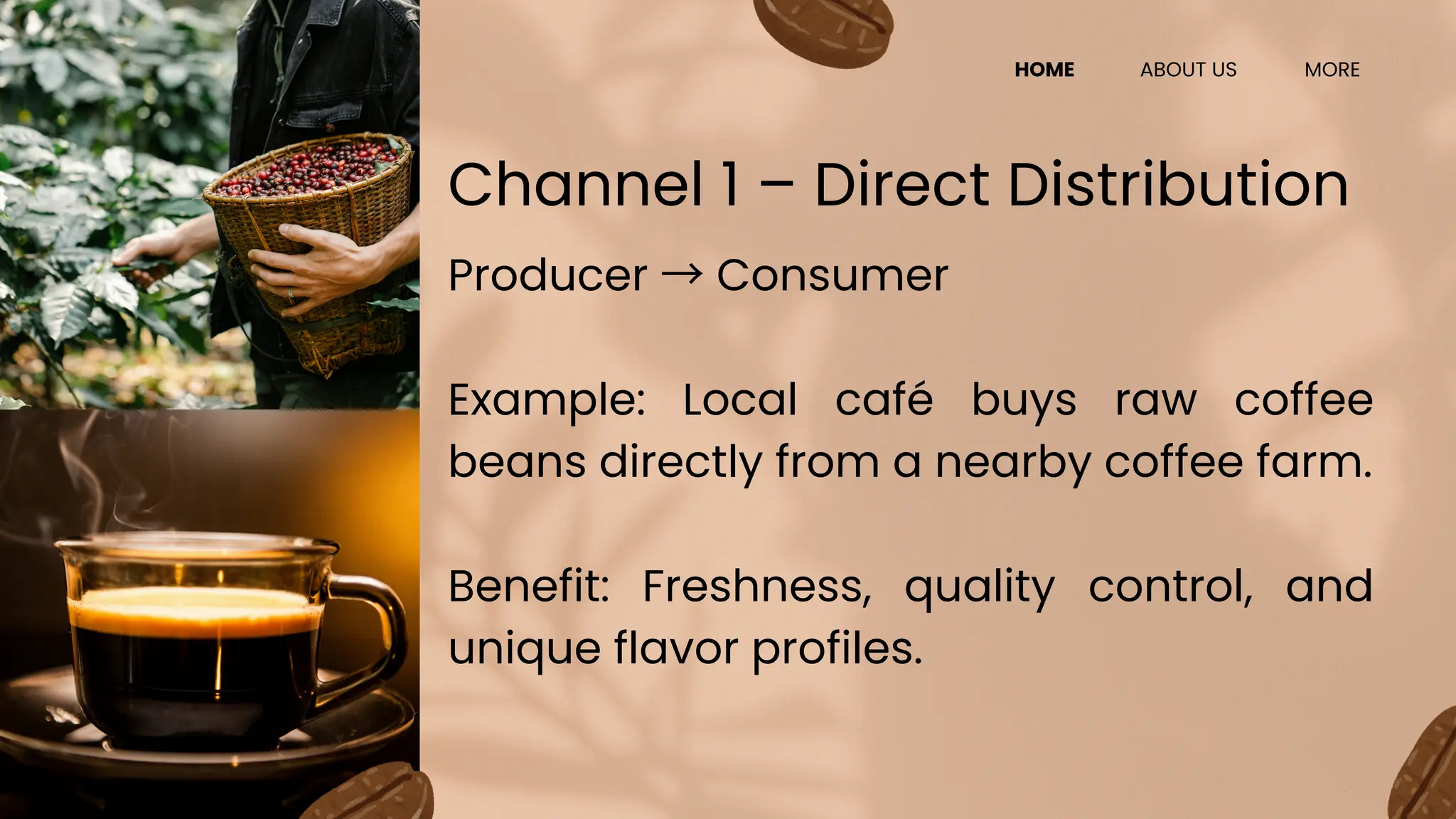 Coffee_Beans_Distribution_Channels.PPTX. | PDF