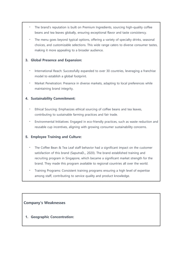 The Coffee Bean & Tea Leaf(CBTL), Business strategy case study | DOCX ...