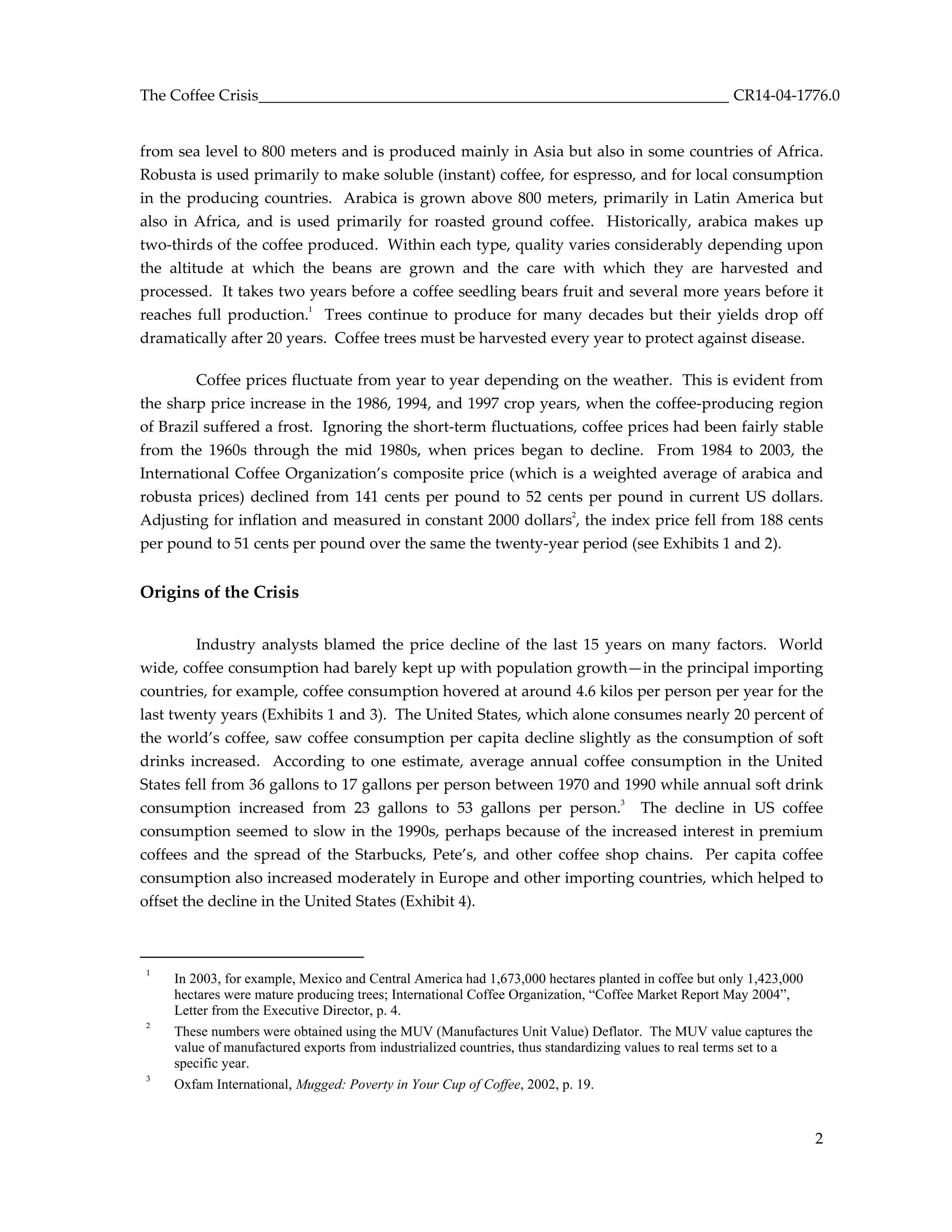 The Coffee Crisis | PDF