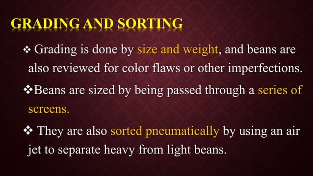 Coffee grades | PPTX