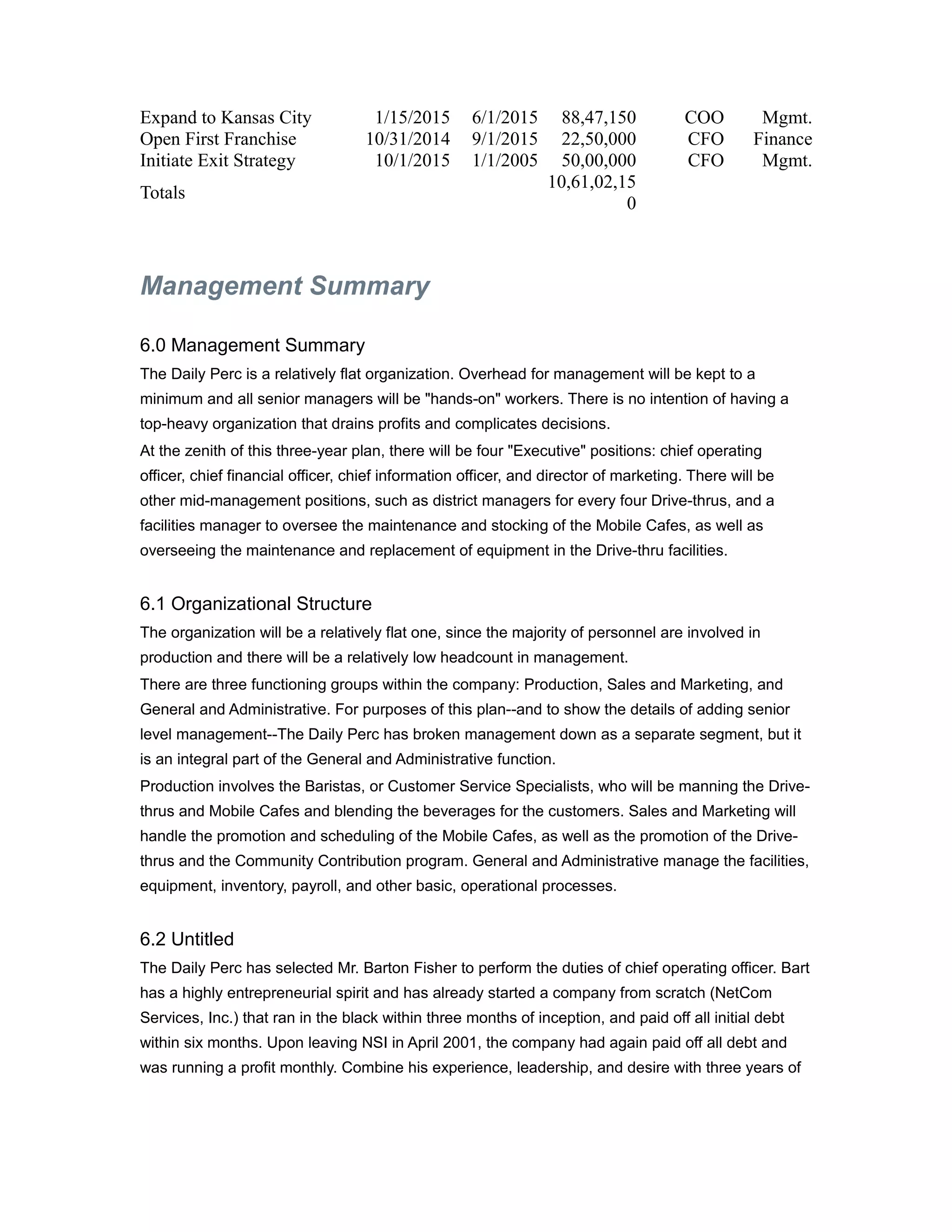 Coffee kiosk business plan | DOC | Business Accounting & Finance | Business