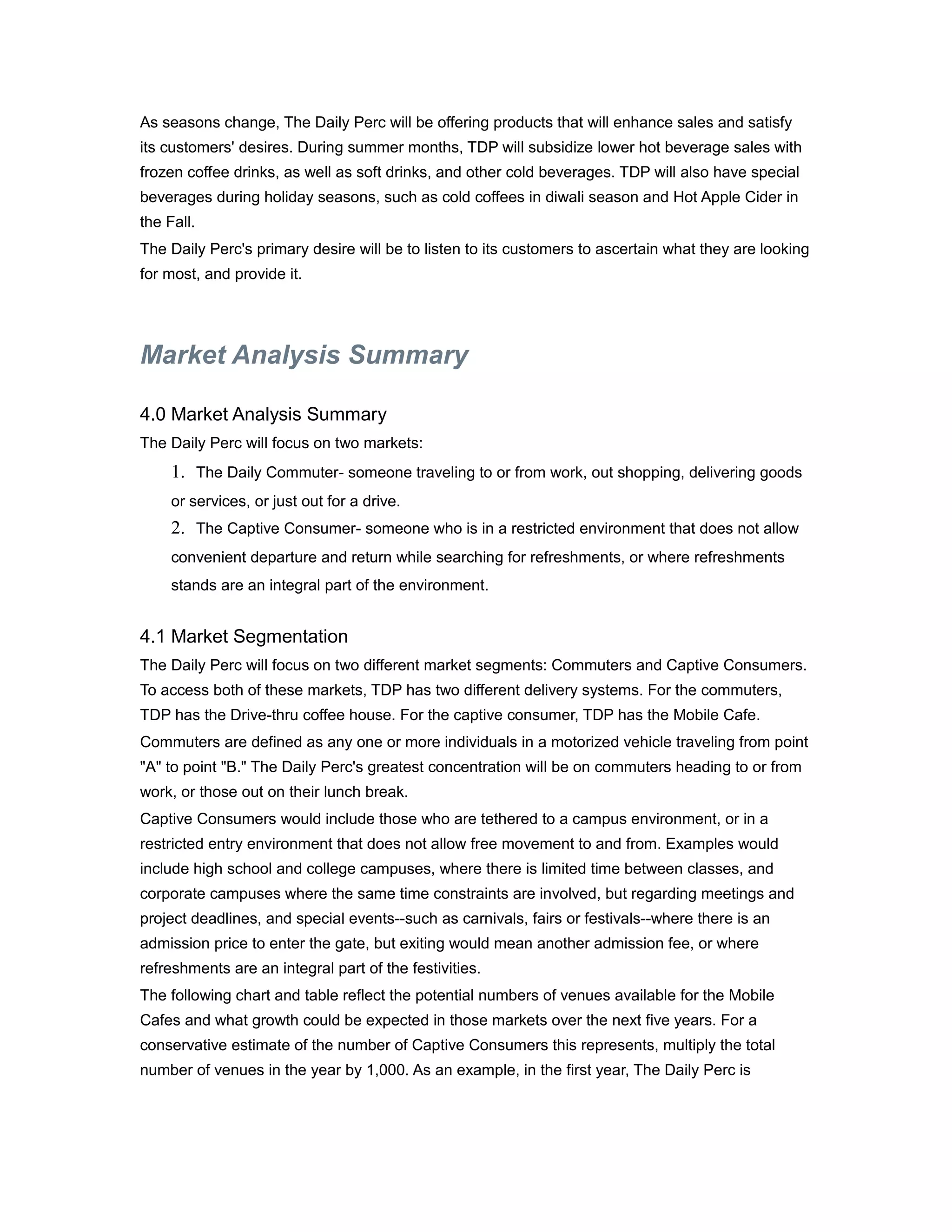 Coffee kiosk business plan | DOC | Business Accounting & Finance | Business