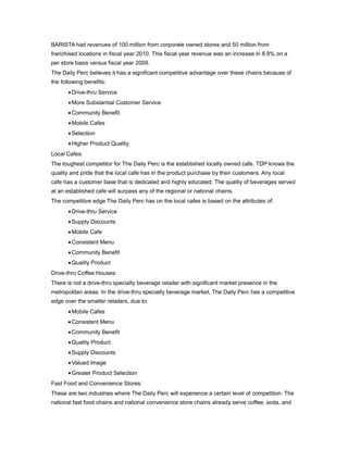 Coffee kiosk business plan | DOC | Business Accounting & Finance | Business