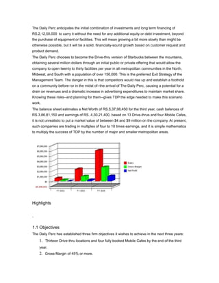 Coffee kiosk business plan | DOC | Business Accounting & Finance | Business