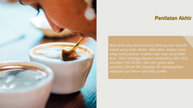 Pengantar Kopi, proses pencucian biji kopi hingga grading test | PPT