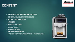 Coffee Machine SOP. | PDF