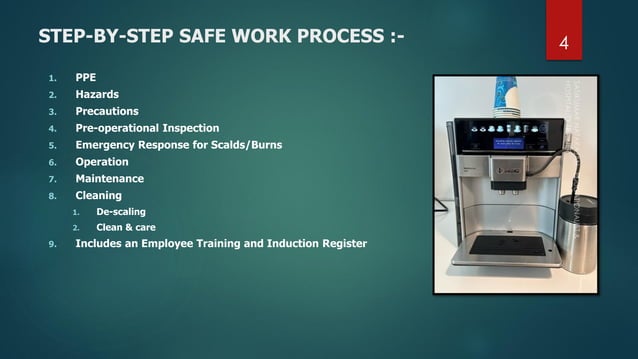 Coffee Machine SOP. | PDF