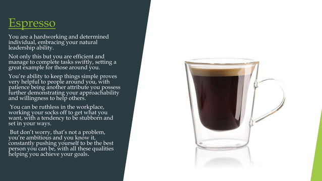 What Does Your Coffee Say About Your Personality? | PPT
