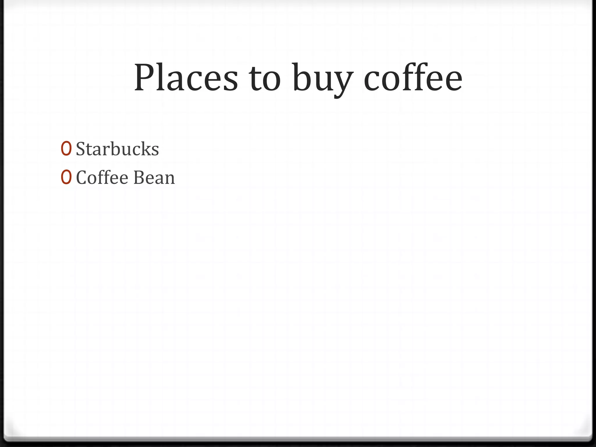 Coffee presentation | PPTX
