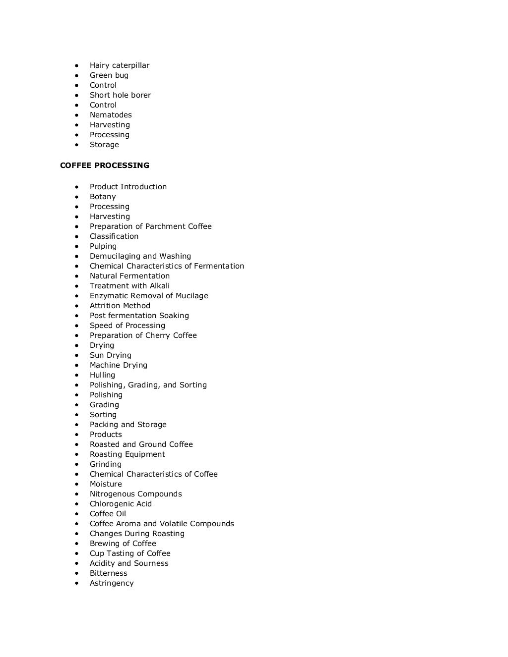 Coffee processing technology book