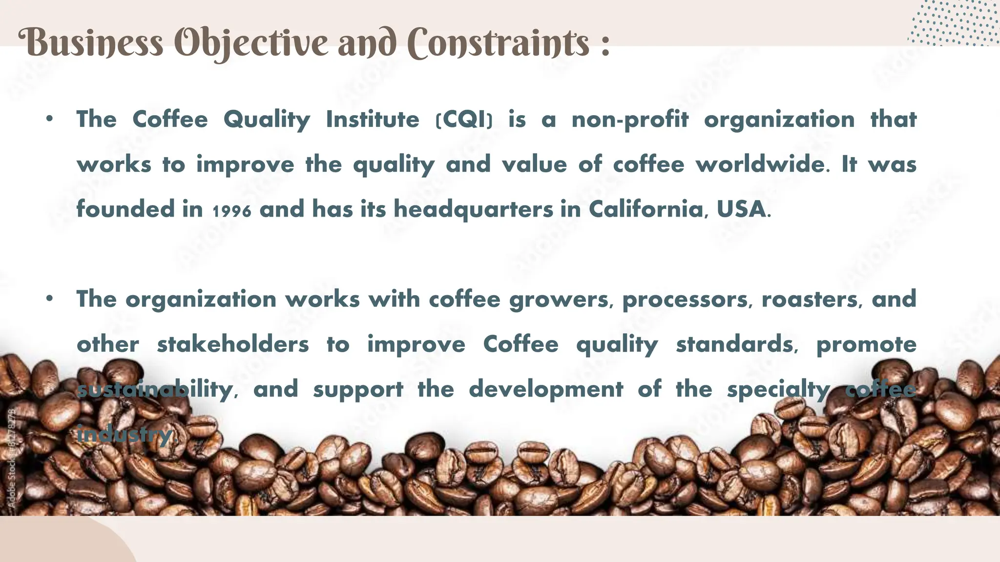Coffee Quality Analysis Project with PowerBI | PPTX