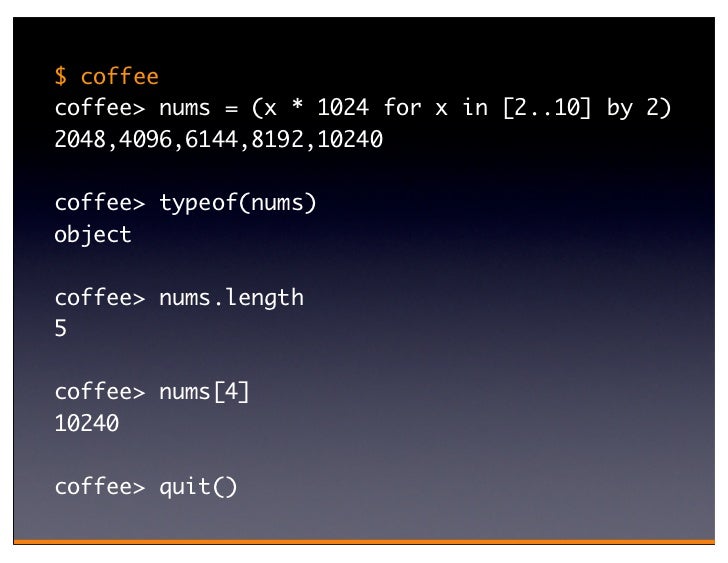 Coffeescript