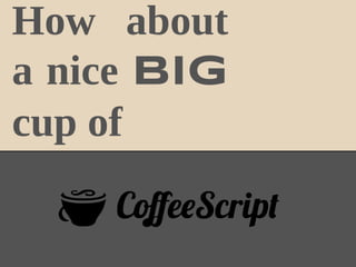 CoffeeScript | PPT