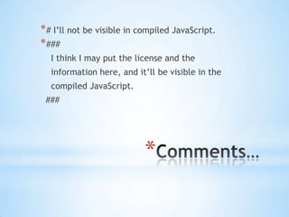 CoffeeScript - An Introduction | PPT