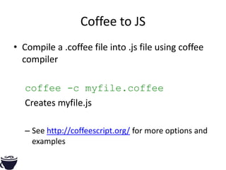 CoffeeScript | PPT