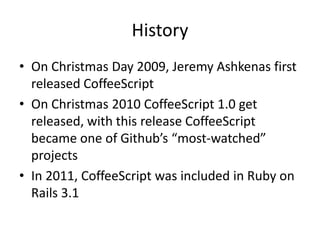 An Introduction to CoffeeScript | PPT