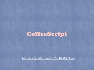 Coffee script | PDF | Web Development | Internet