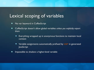 CoffeeScript By Example | KEY