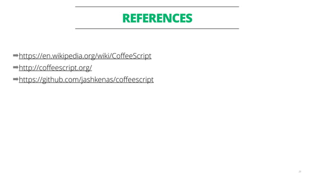 Coffee script part one | PPT