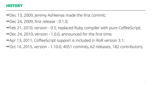 Coffee script part one | PPT